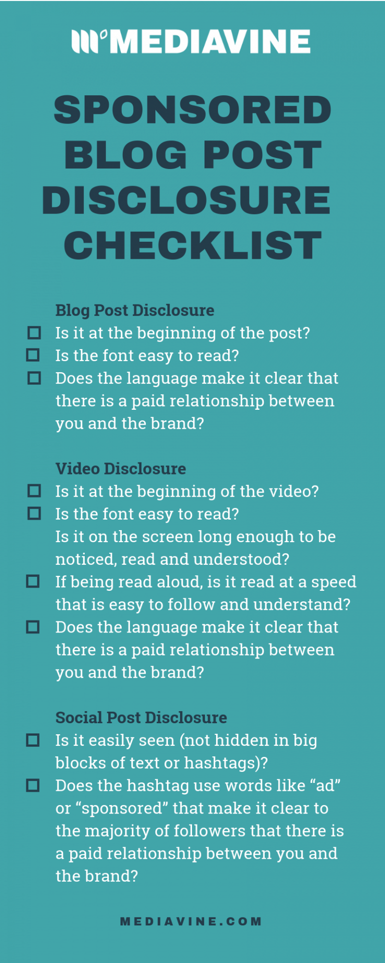 How To Properly Disclose Sponsored Work - Mediavine
